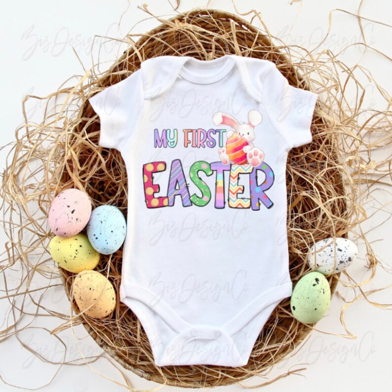 My First Easter Baby Girl Png Happy Easter Sublimation - Etsy