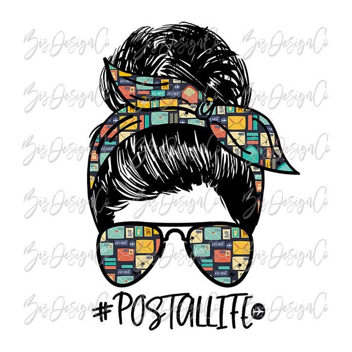 Postal Life PNG Postal Sublimation Designs Downloads Postman - Etsy