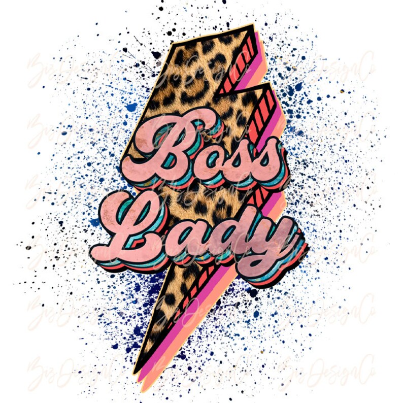 Leopard Boss Lady Png RETRO Sublimation Designs Downloads - Etsy