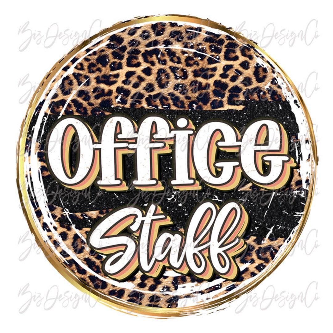 Office Staff Png, Leopard Sublimation Designs Downloads, Office Work ...