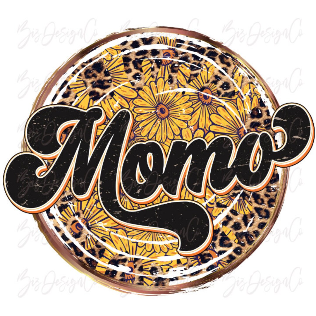 Momo Sunflower Png, RETRO Grandma Sublimation Designs Downloads ...