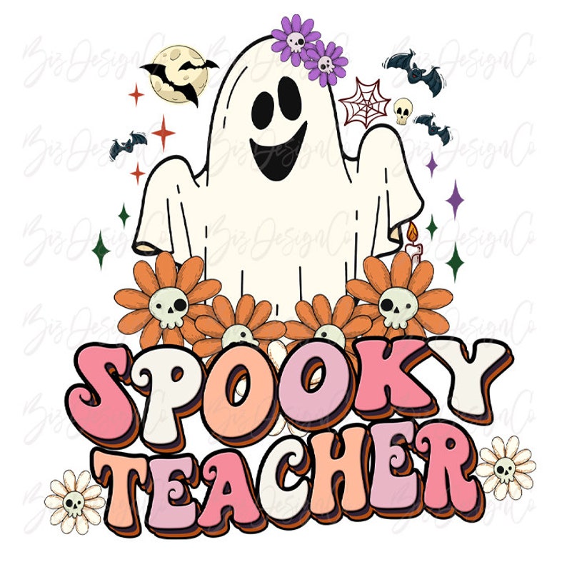 Spooky Teacher Png Spooky Teacher Sublimation Designs - Etsy