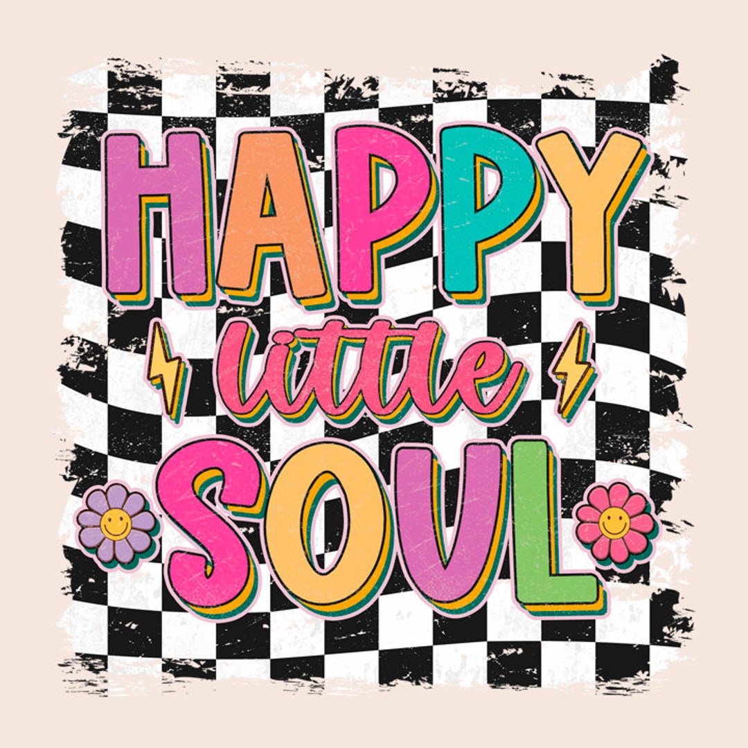Happy Little Soul Png, RETRO Mini Girl Sublimation Designs Downloads ...