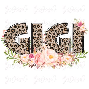 Floral Gigi Sublimation Designs Downloads, Sublimation Files Png ...
