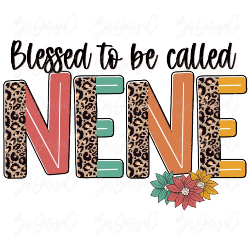 Blessed to Be Called Nene Png Leopard Grandma Sublimation - Etsy