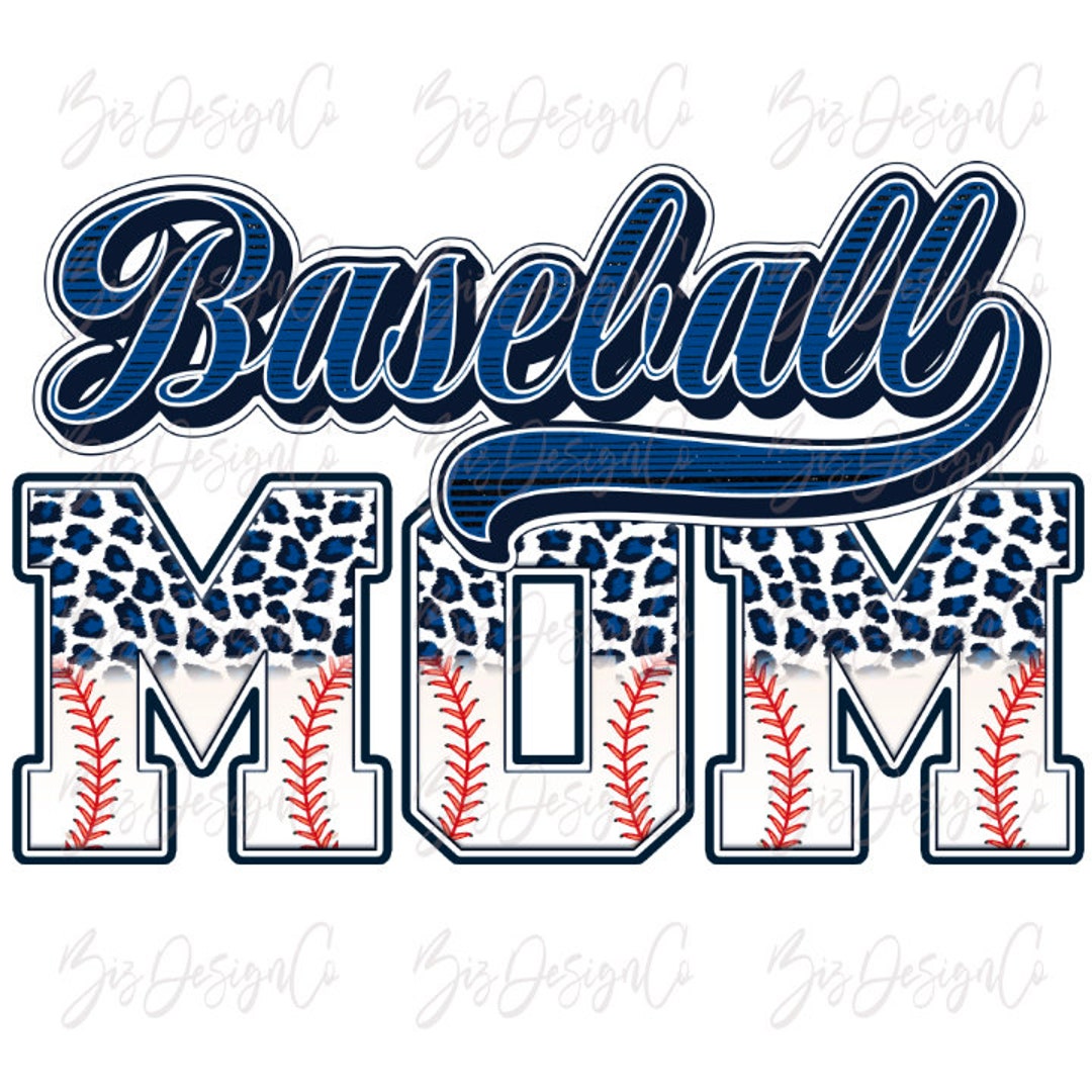 Blue Baseball Mom Png, Cheetah Leopard Baseball Mama Sublimation ...