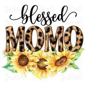 Blessed Momo Png, Momo Sublimation Designs Downloads, Grandma ...