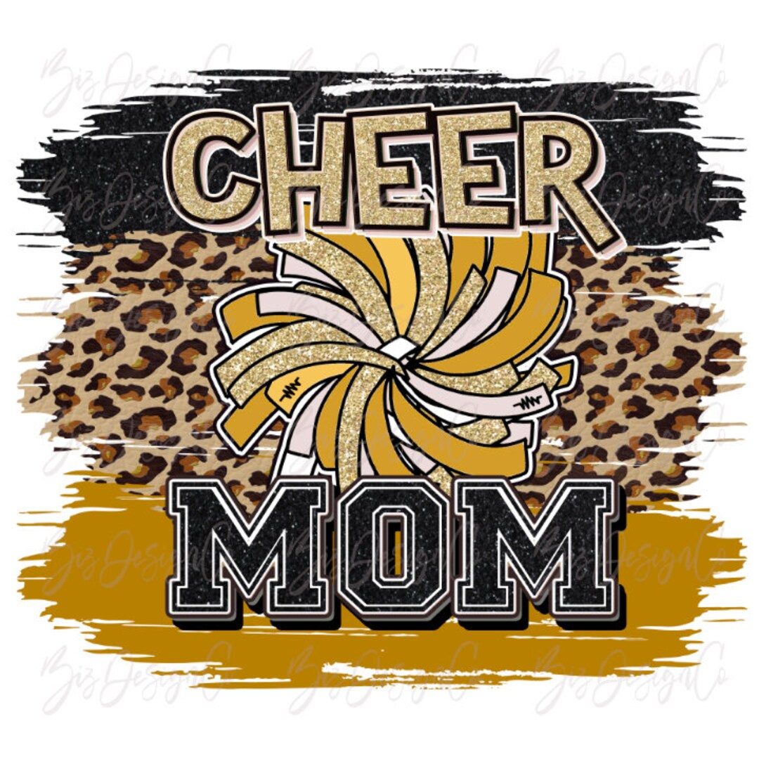 Leopard Cheer Mom Png RETRO Sports Sublimation Designs - Etsy