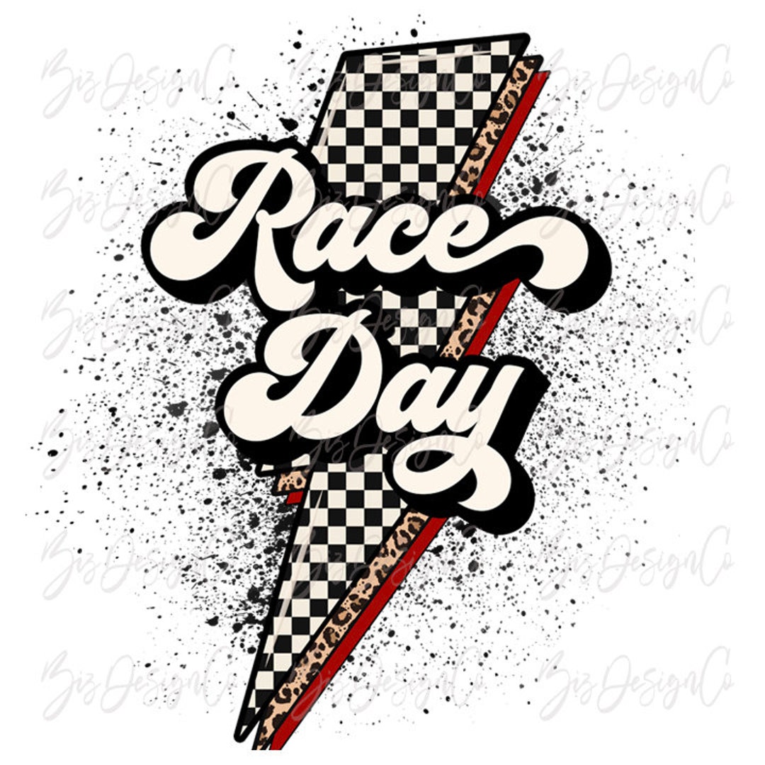 Race Day Png, Retro Leopard Racing Sublimation Designs Downloads, Team ...