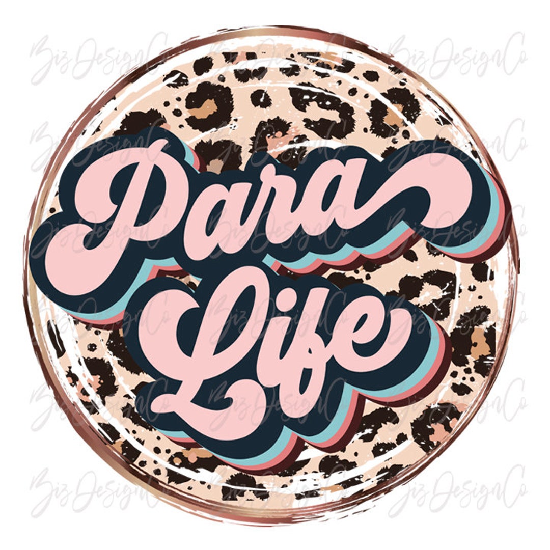 Para Life Png, Leopard Para Sublimation Designs Downloads, Pink ...