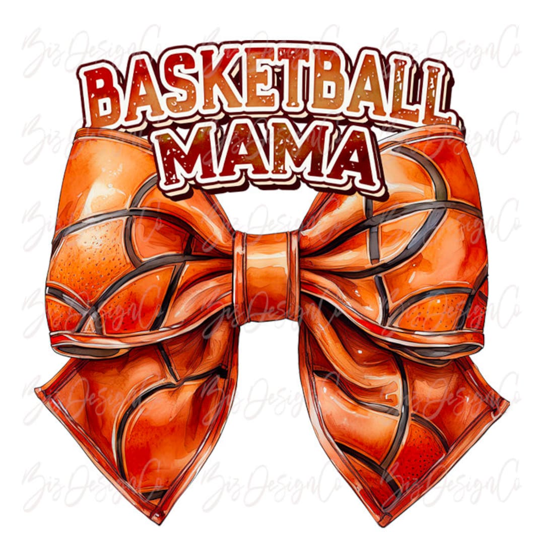 Basketball MAMA Png, Coquette Basketball Bow Png, Basketball ...