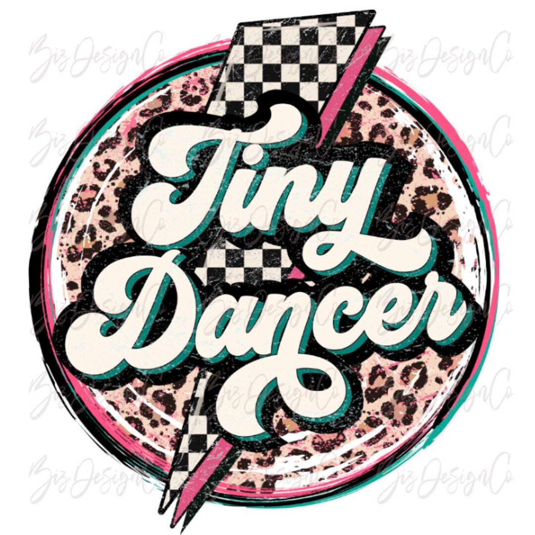 Tiny Dancer Png, Leopard RETRO Dance Sublimation Designs Downloads ...