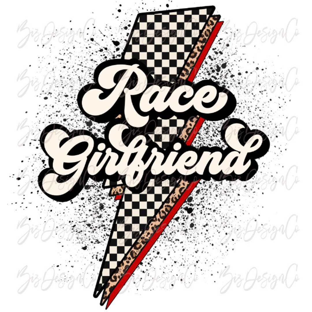 Race Girlfriend Png, Retro Leopard Racing Sublimation Designs Downloads ...