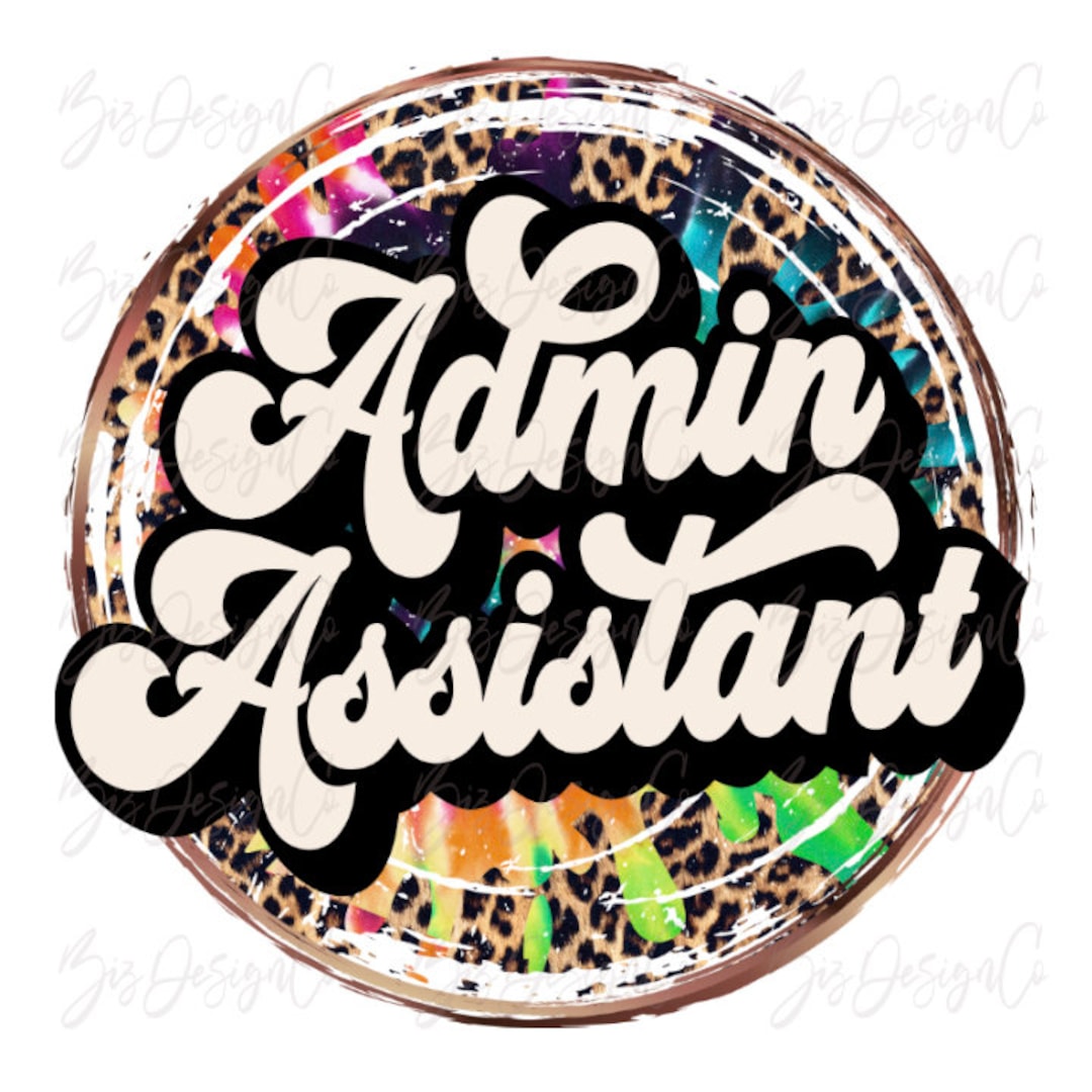Retro Admin Assistant Png, School Sublimation Designs Downloads, Back ...