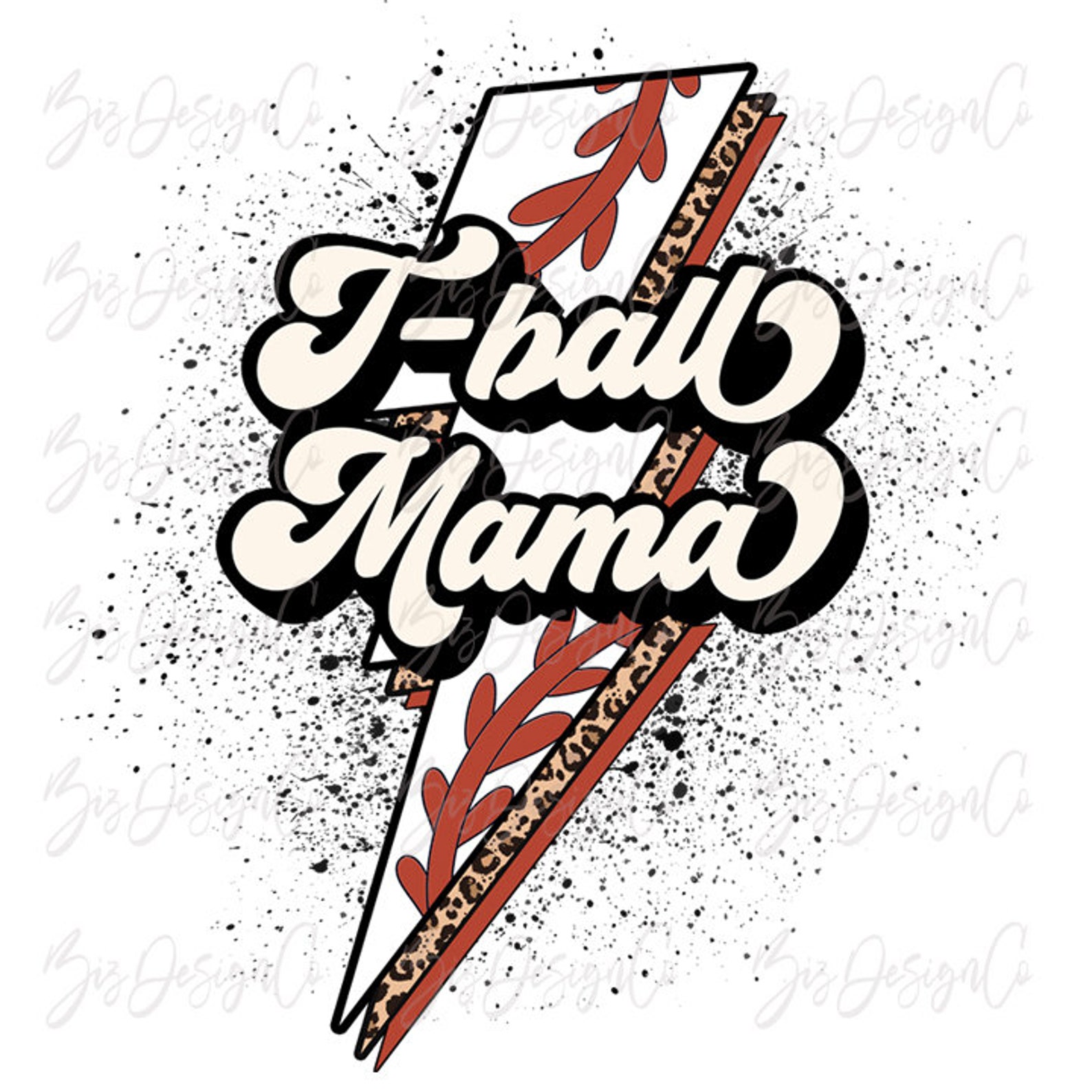 T-ball MAMA Png Retro Cheetah Leopard T Ball Tee Ball - Etsy