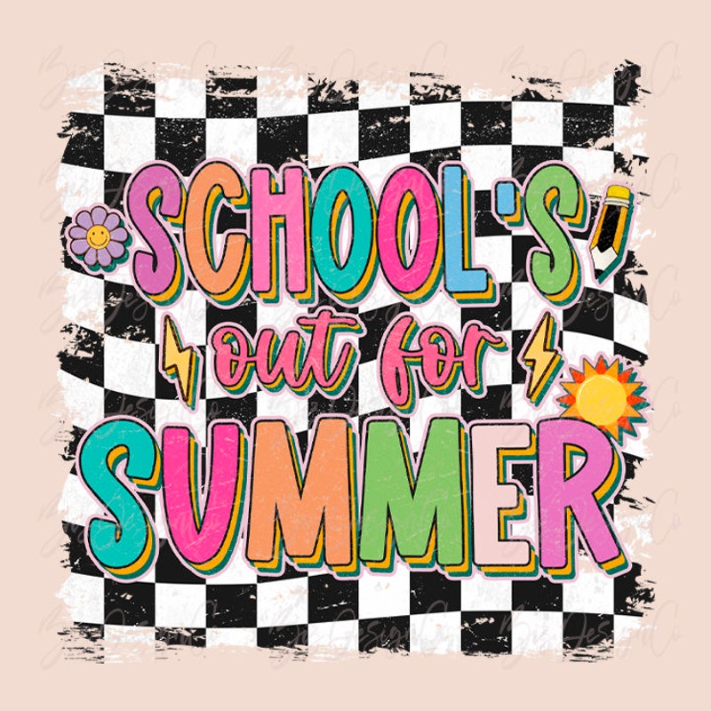 Schools Out for Summer Clipart - Etsy