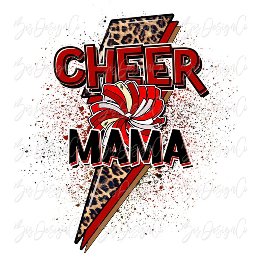 Leopard Cheer Mama Png RETRO Sports Sublimation Designs - Etsy