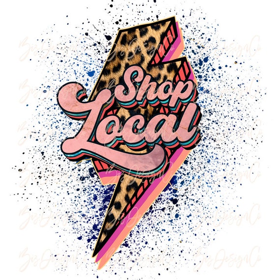 Retro Shop Local PNG RETRO Sublimation Designs Downloads - Etsy