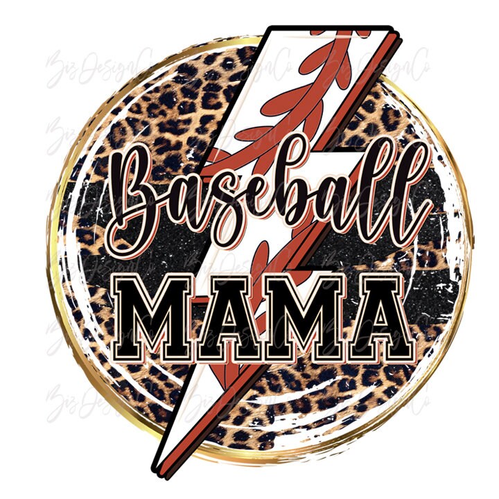 Baseball MAMA Png Cheetah Leopard Baseball Sublimation - Etsy