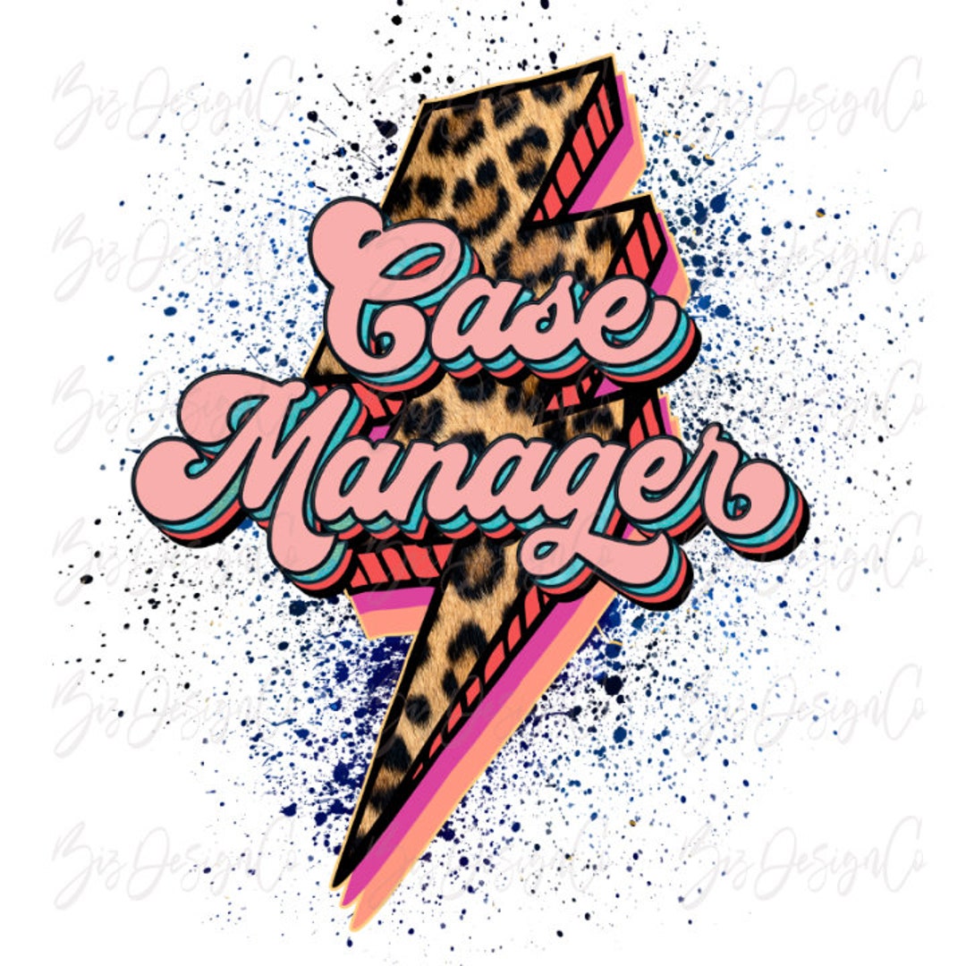 Case Manager Png File, Retro Leopard Case Manager Sublimation Designs ...
