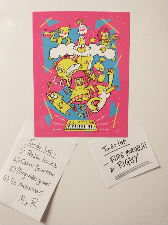 Home & Living 5.5 x 4in Regular Show flexible fridge magnet 14x10.5cm ...