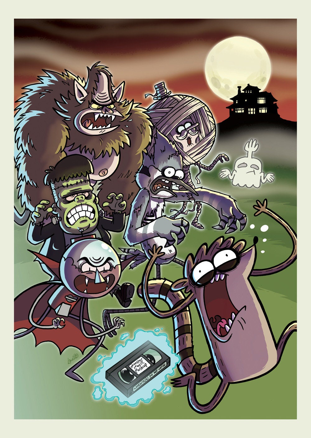 Regular Show Spooky VHS A3 Poster Print - Etsy