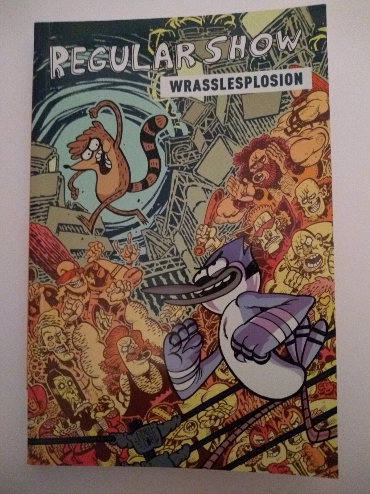 Regular Show ORIGINAL ARTWORK From Graphic Novel "wrasslesplosion" A4 ...