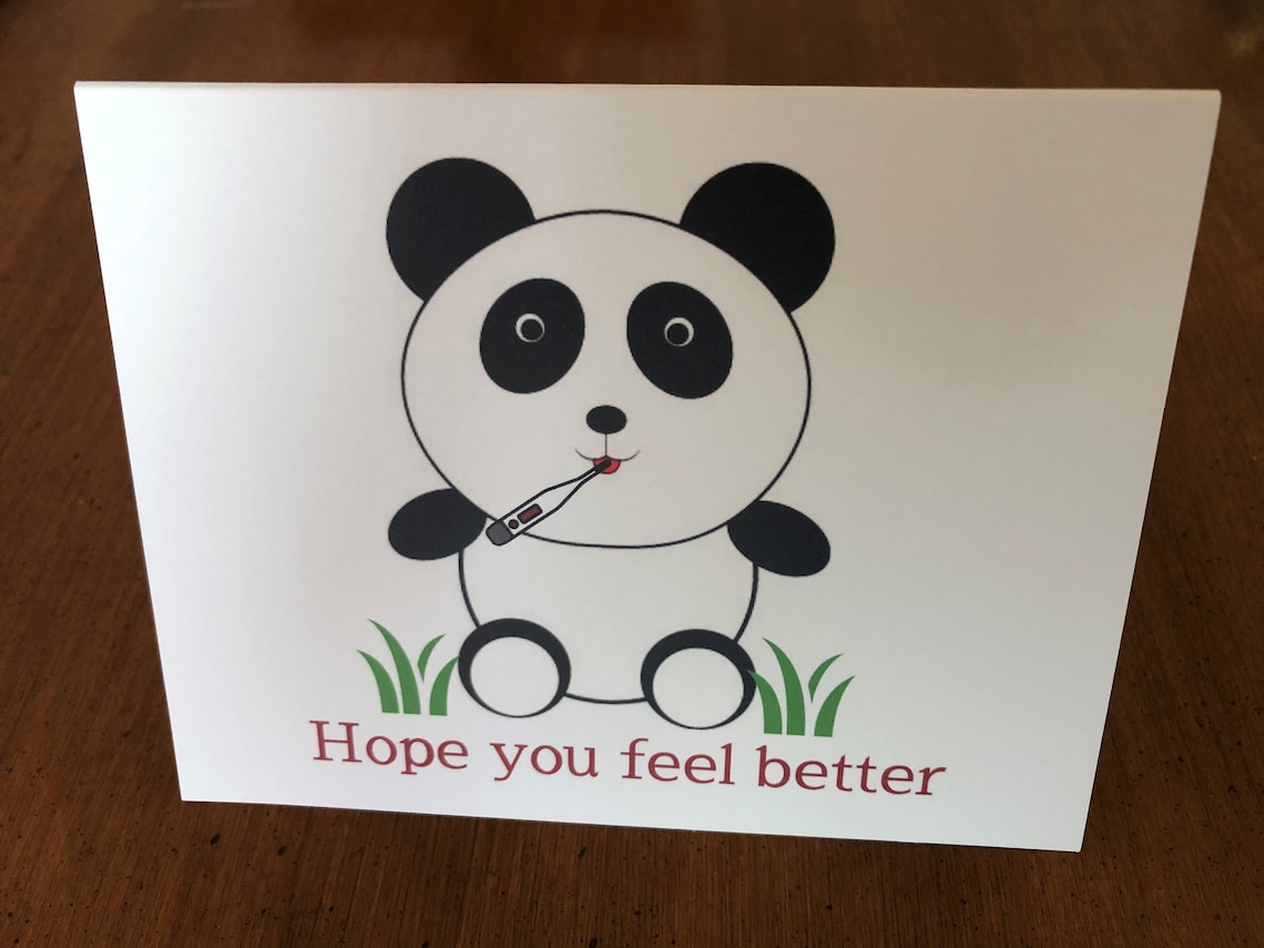 Hope You Feel Better Greeting Card Free Shipping | Etsy