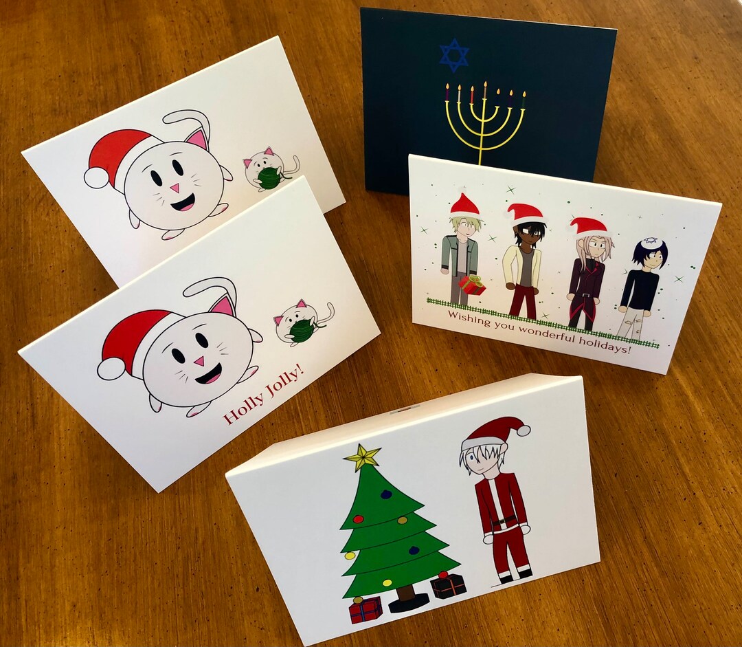 Christmas -hanukkah - Holiday Greeting Cards - Etsy