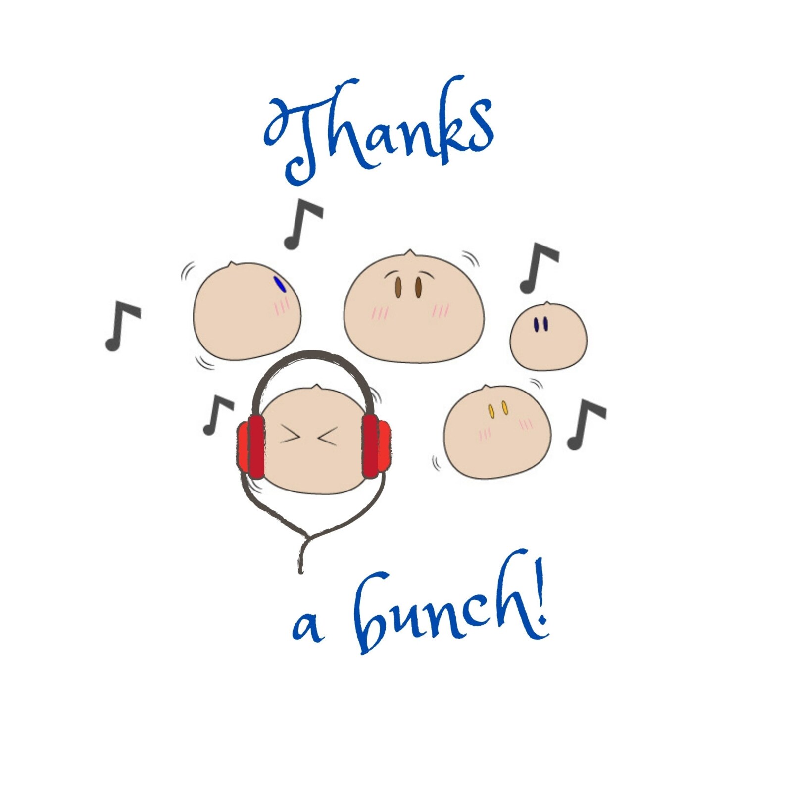 10 Thank You Cards Assorted Manga Art | Etsy