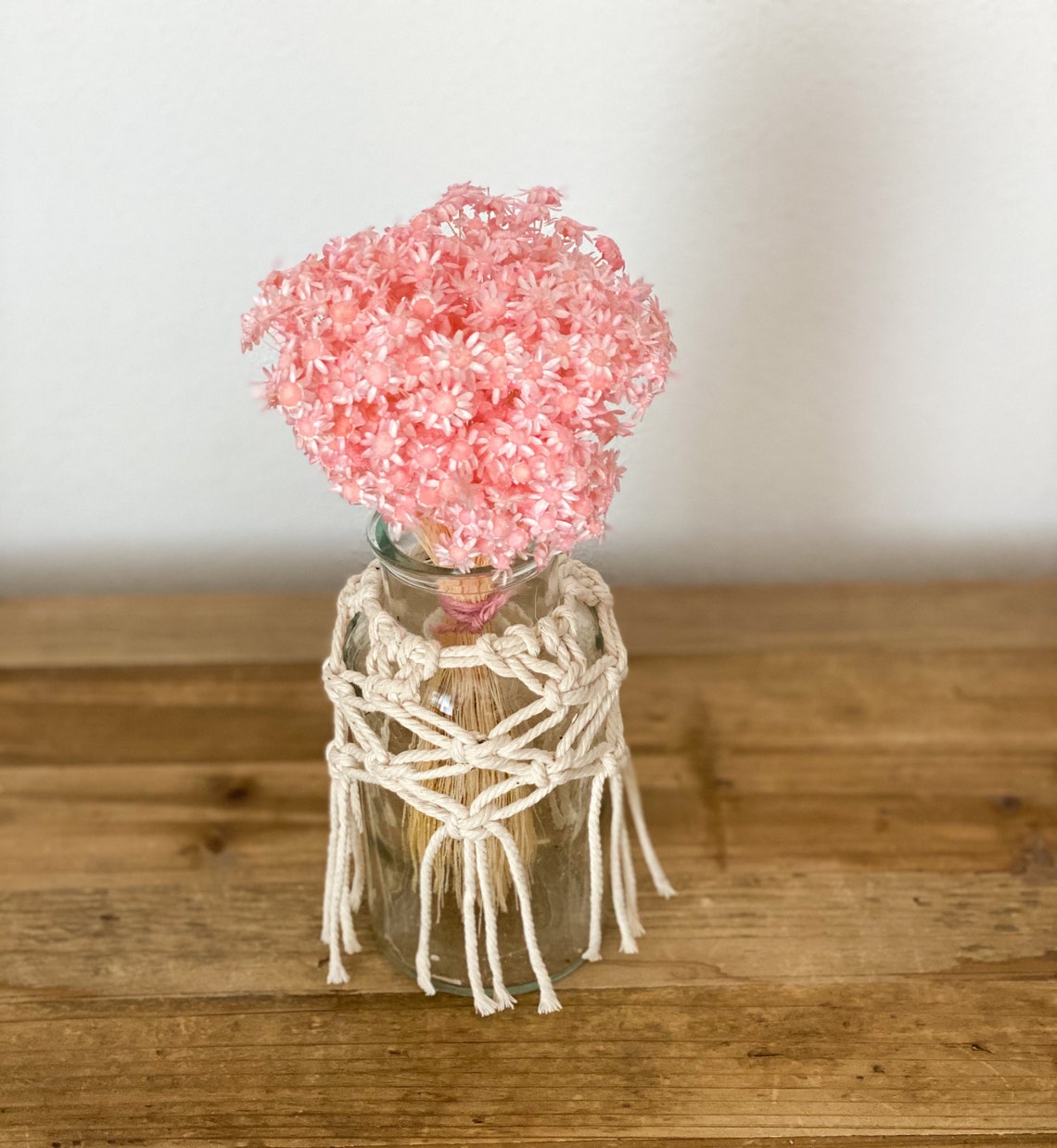 Glixia pink Marcela dried flowers dried flower bouquet in | Etsy