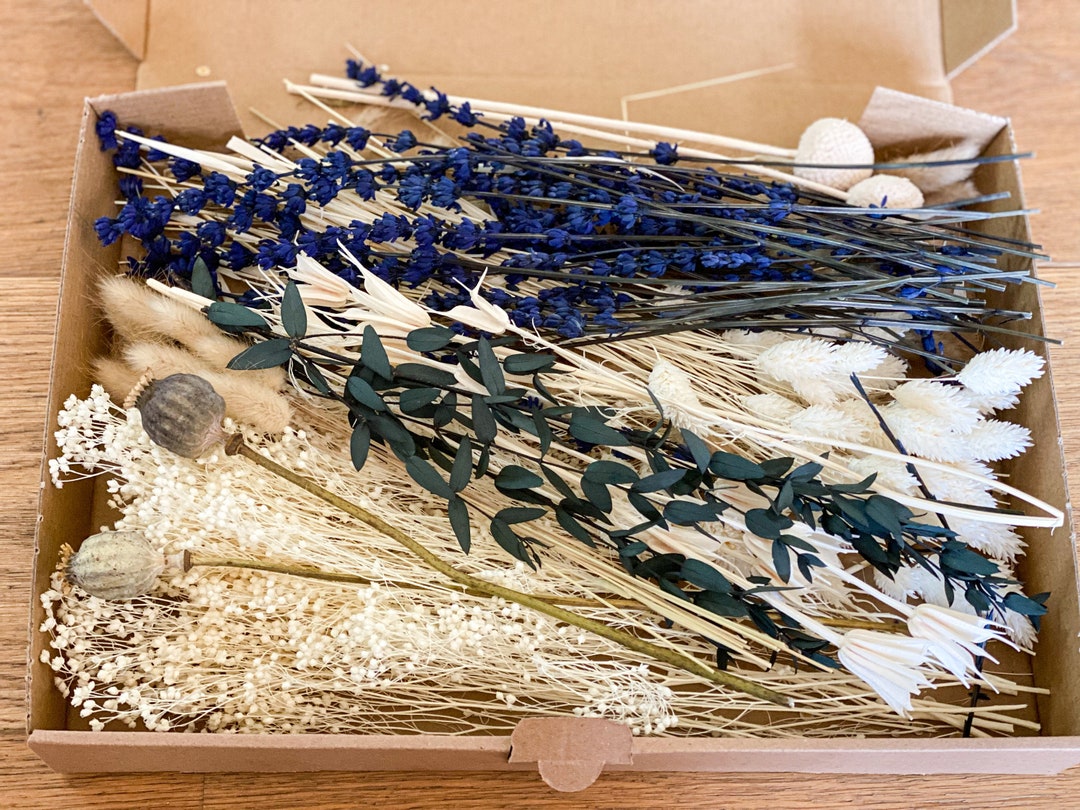 DIY Dried Flowers DIY Set “lavender/white/natural”, DIY Dried Flower ...