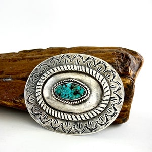 Mcm Silver Buckle Turquoise - Etsy
