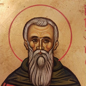 Saint Jerome ( Ο Άγιος Ιερώνυμος ) Hand Painted Greek Orthodox ...