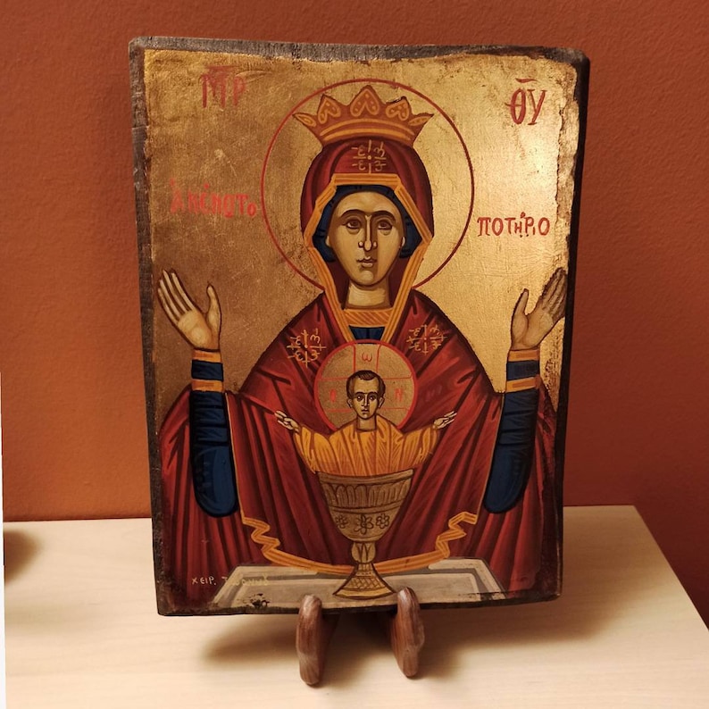 The Icon of the Inexhaustible Chalice Το Ανείπωτο Ποτηριο - Etsy