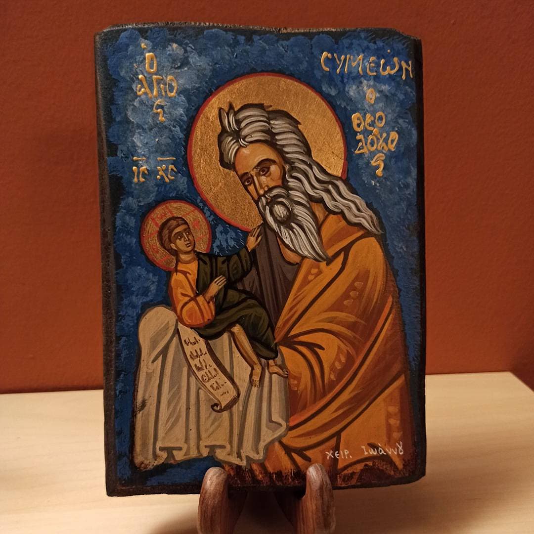 Saint Symeon the New Theologian ( Συμεών ο Νέος Θεολόγος) Hand Painted ...