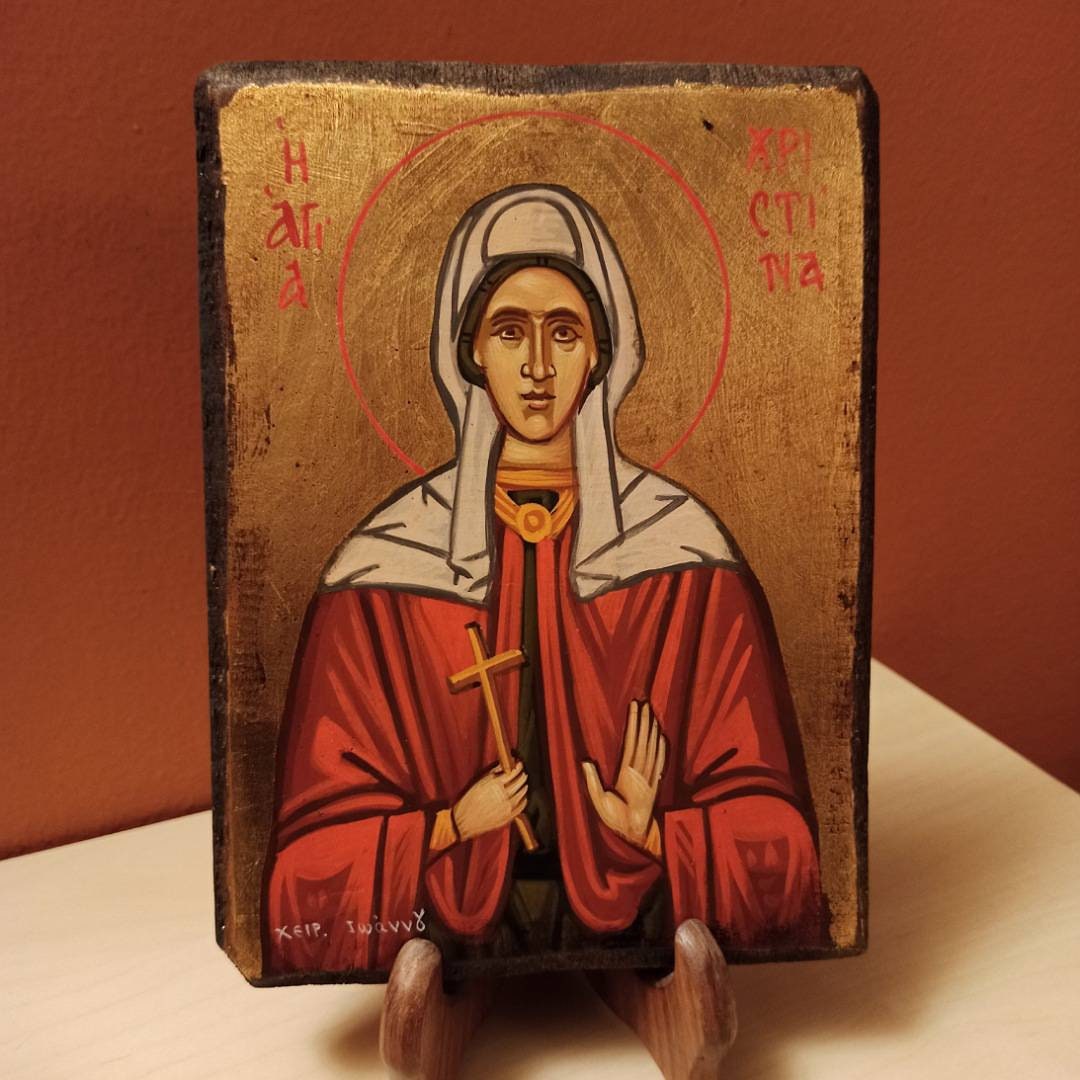 Saint Christine the Great Martyr of Tyre, ( Η Αγία Χριστίνα ) Hand ...