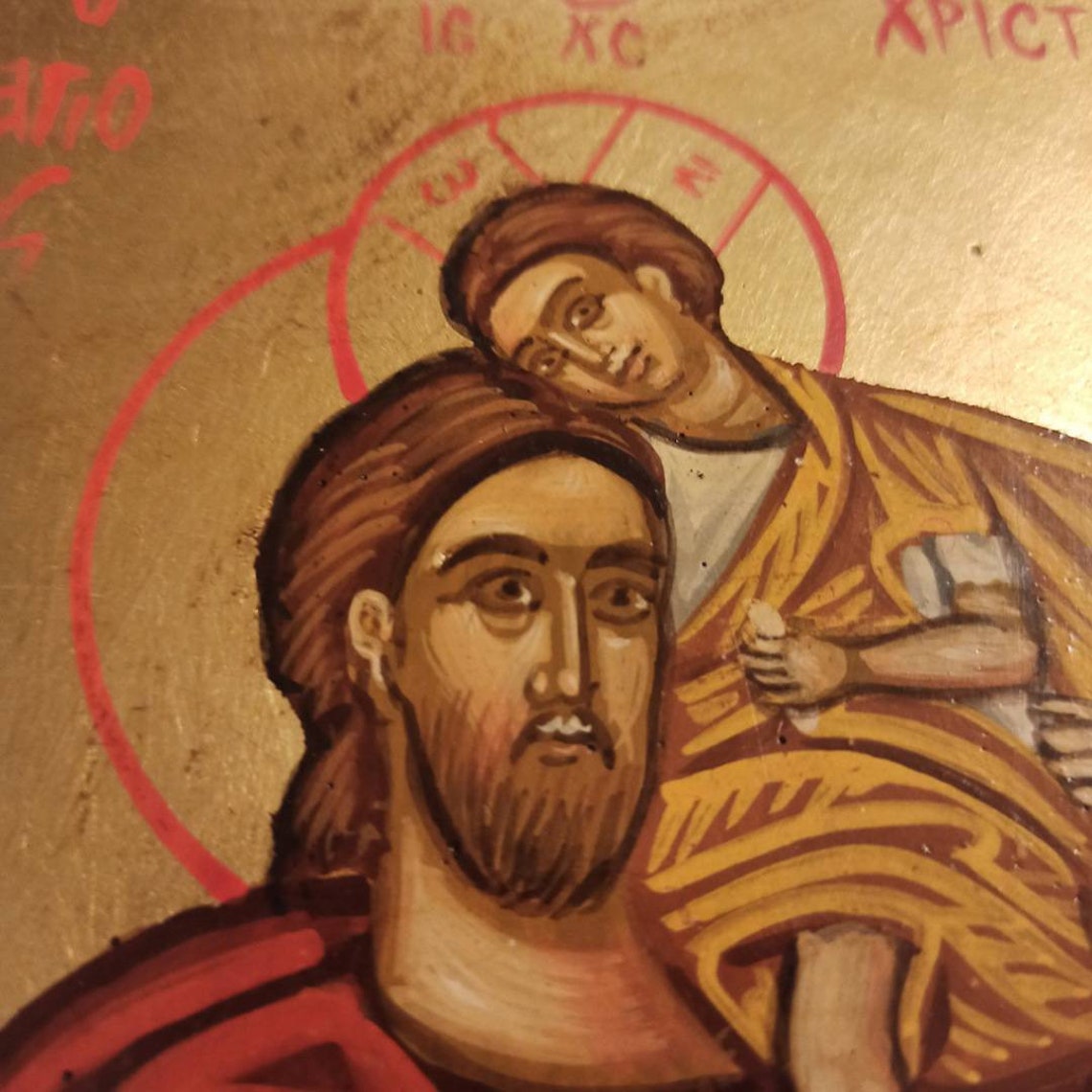 Saint Christopher Άγιος Χριστόφορος Hand Painted Orthodox - Etsy