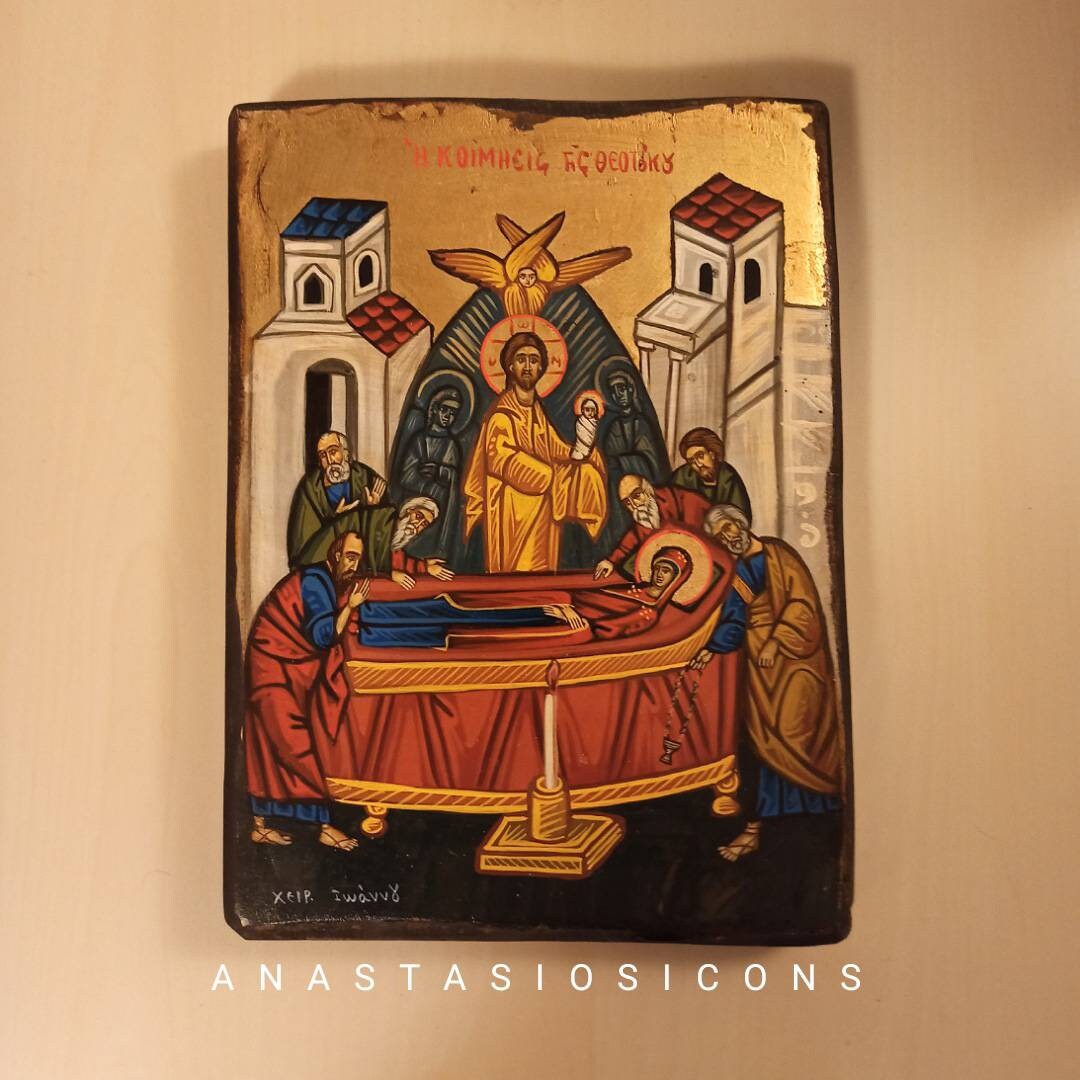 The Dormision of the Virgin Mary Η Κοίμησης Της Θεοτόκου | Etsy