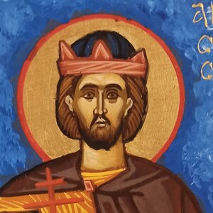 Saint Anastasios of Persia ( Ο Άγιος Αναστάσιος ο Πέρσης ) Hand Painted Greek Orthodox Byzantine ...