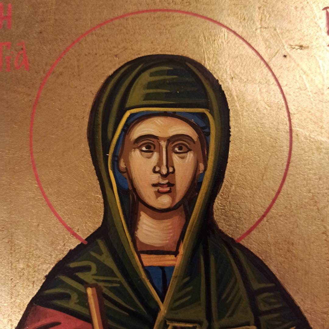 Saint Marina of Antioch, ( Η Αγία Μαρίνα ) Hand Painted Greek Orthodox ...
