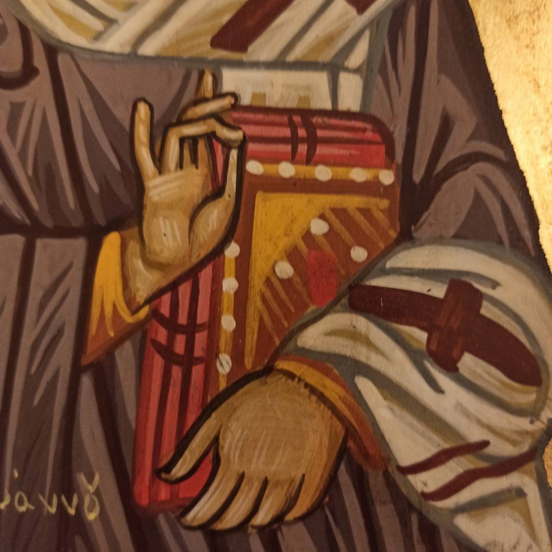 Saint Athanasius Ο Άγιος Αθανάσιος hand painted Greek | Etsy