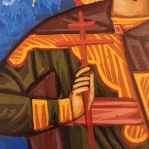 Saint Anastasios of Persia ( Ο Άγιος Αναστάσιος ο Πέρσης ) Hand Painted Greek Orthodox Byzantine ...