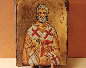 Saint Polycarp Icon - Etsy