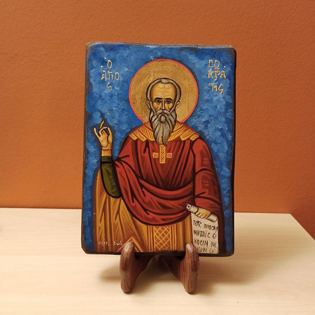 Saint Socrates ( Ο Άγιος Σωκράτης ) Hand Painted Greek Orthodox ...