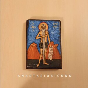 Saint Onuphrius (Άγιος Ονούφριος) Hand Painted Orthodox Byzantine Icon ...