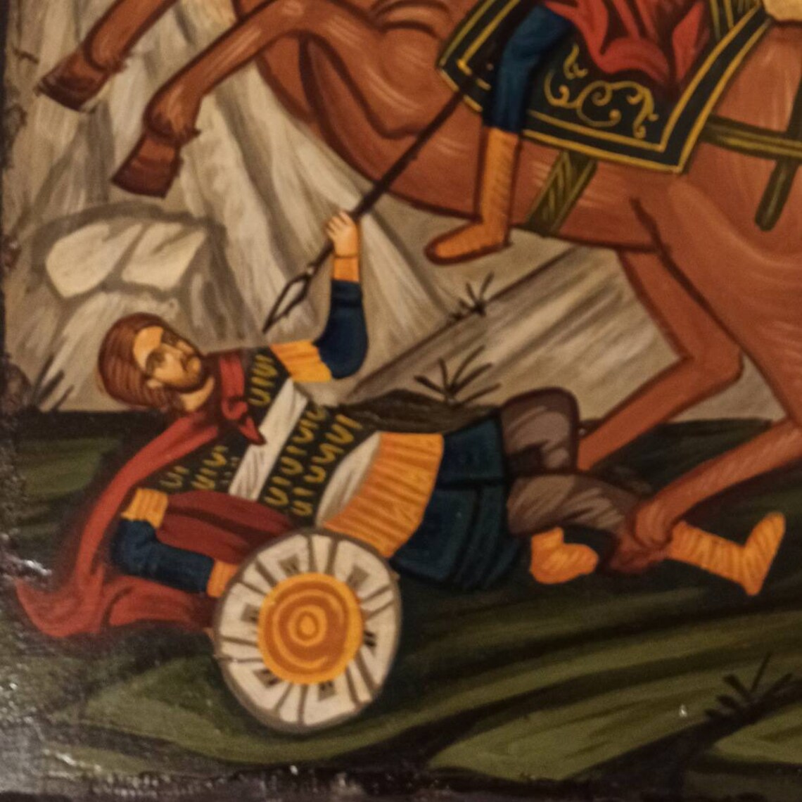 Saint Dimitrios Άγιος Δημήτριος Hand Painted Greek | Etsy