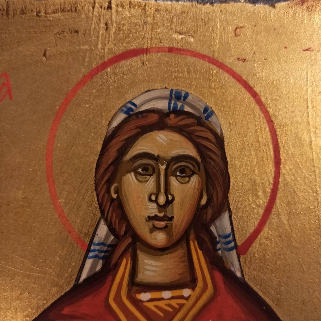 Saint Calliope Αγία Καλλιόπη hand painted Greek Orthodox | Etsy