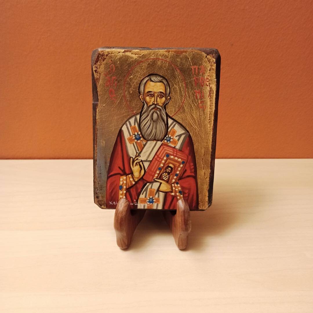 Saint Parthenios ( Ο Άγιος Παρθένιος) Hand Painted Greek Orthodox ...
