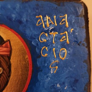 Saint Anastasios of Persia ( Ο Άγιος Αναστάσιος ο Πέρσης ) Hand Painted Greek Orthodox Byzantine ...